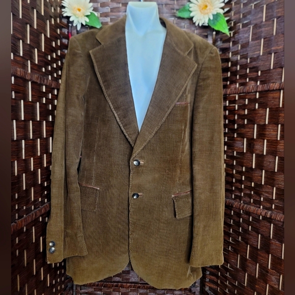 Cortefiel | Jackets & Coats | Vintage Cortefiel Brown Corduroy And ...
